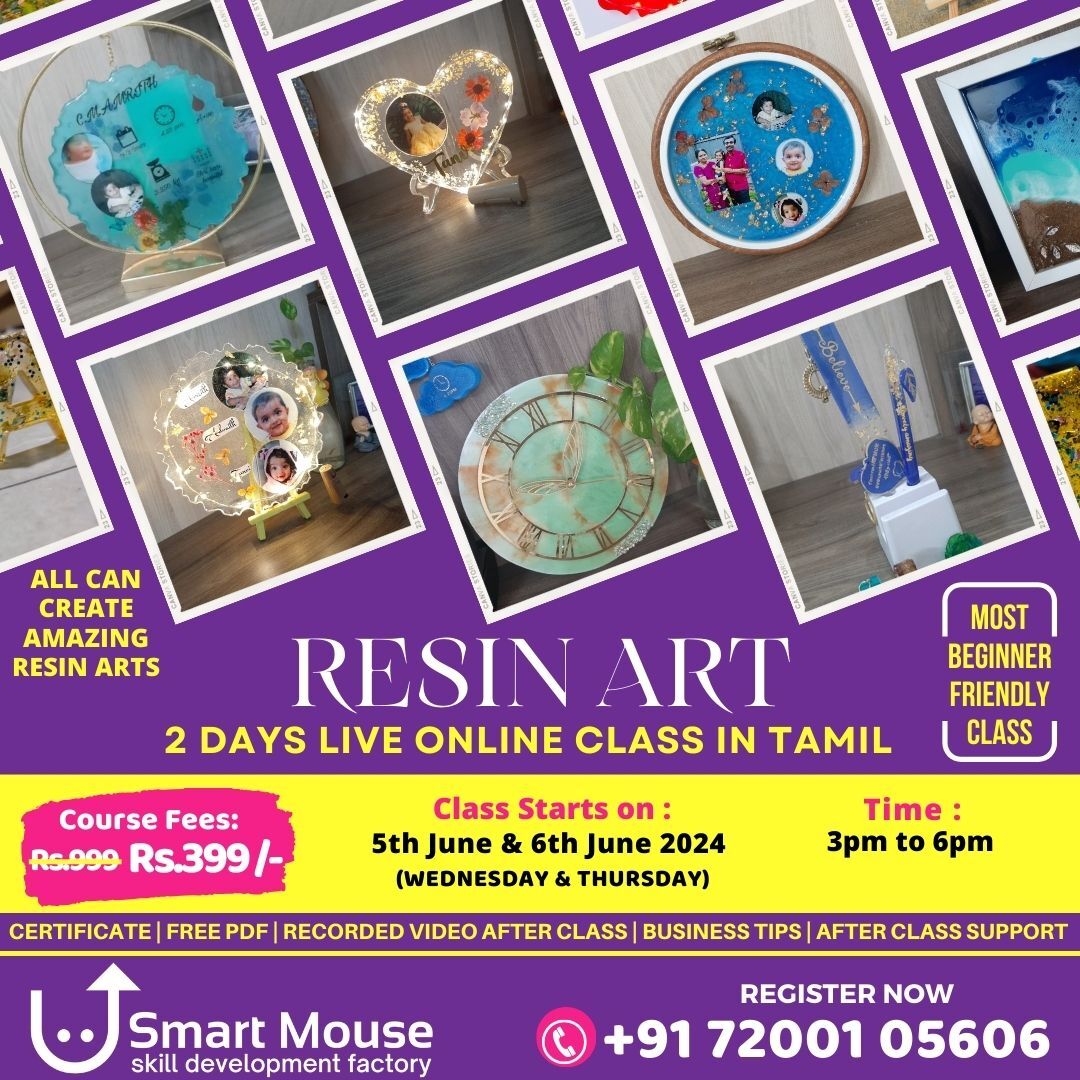 Resin Art Online Class | Resin Art Class | Smart Mouse