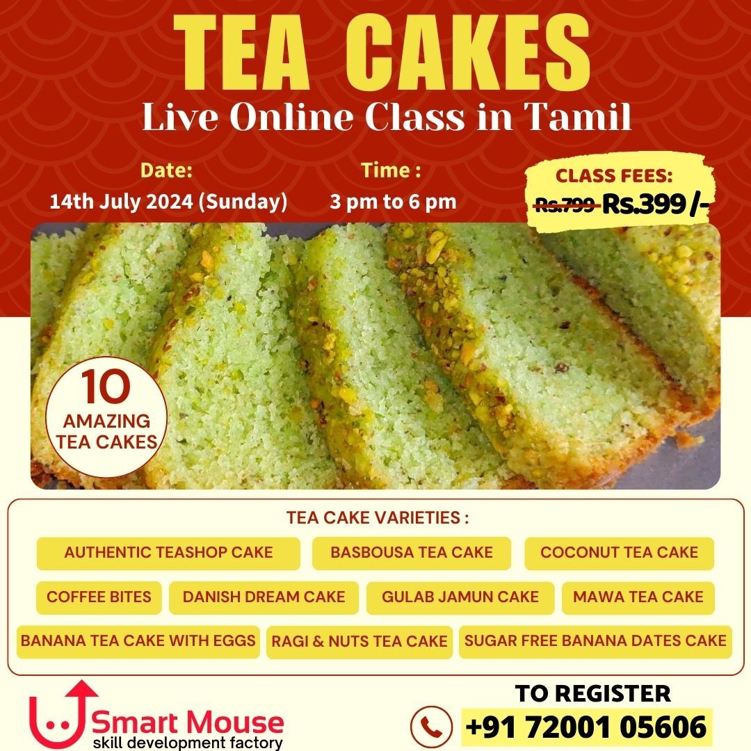 Tea Cakes Online Class | Tea Cakes Class | Smart Mouse