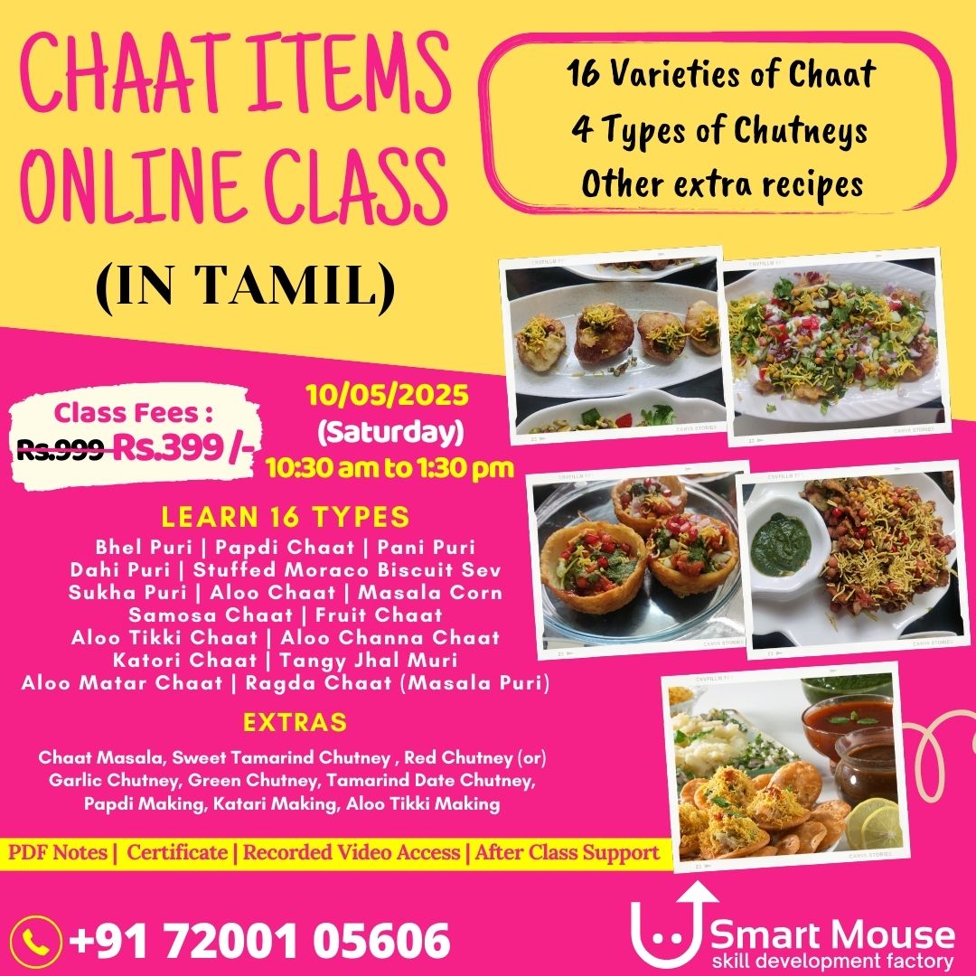 Chaat Items Online Class – Learn to Make Popular Street-Style Chaats at ...